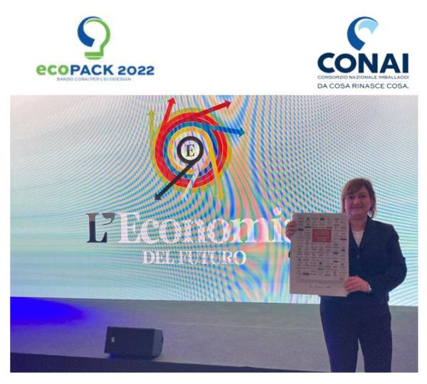 ICEFOR SPA premiata dal CONAI durante l’edizione 2022 del Bando ECOPACK 2022 per l’Ecodesign ...